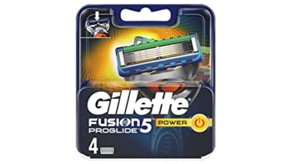 Gillette Fusion 5 Proglide Power Lamette Di Ricarica Per Rasoio Uomo