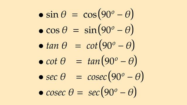 Introduction To Trigonometry Formula Sheet