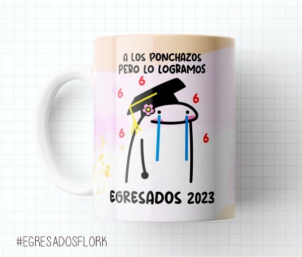 Plantillas Tazas Flork Egresados Sublimar Graduación Diseños 12