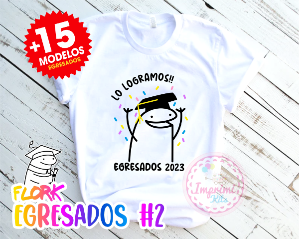 Plantillas Flork Egresados Remeras Sexto Diseños Sublimar 2 Imprimikits