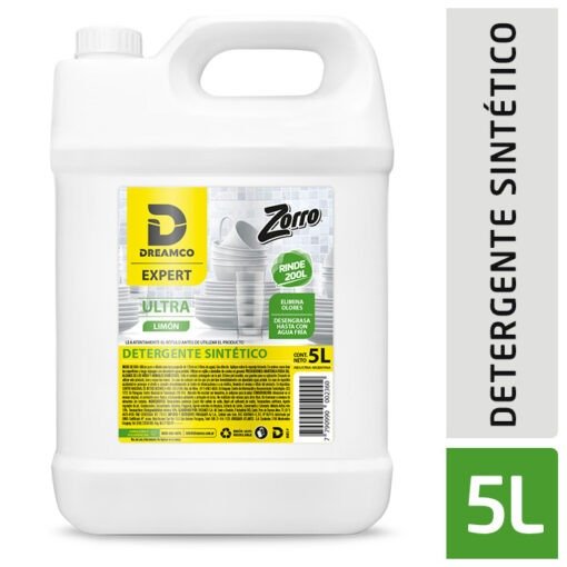 Detergente Ultra Limon D Expert X 5 Lt Zorro Jotaerre Fragancias