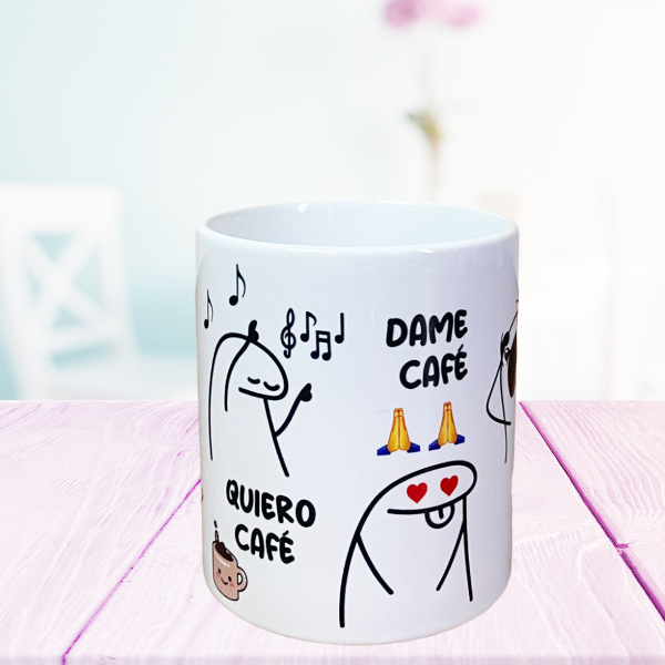 Taza Flork Quiero Cafe Bashira Tienda