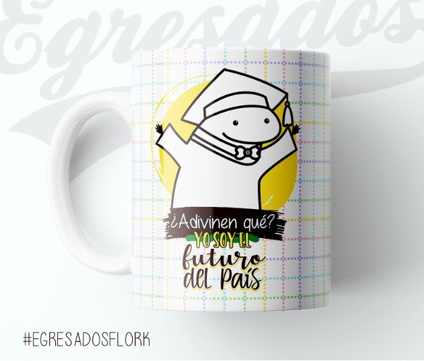 Plantillas Tazas Flork Egresados Sublimar Graduación Diseños 11