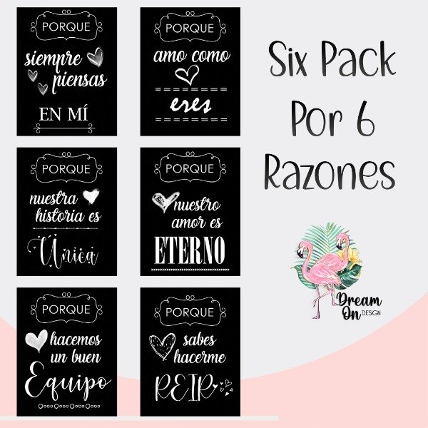 Kit Etiquetas Para Cerveza Por 6 Razones Dream On