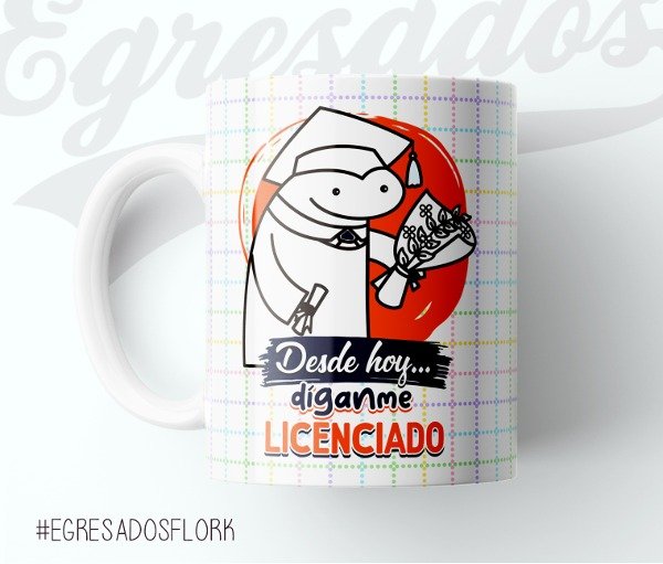 Plantillas Tazas Flork Egresados Sublimar Graduación Diseños 11