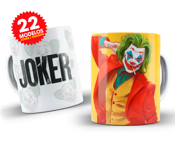 Plantillas Para Sublimar Tazas El Guasón Joker Diseños Sublimacion