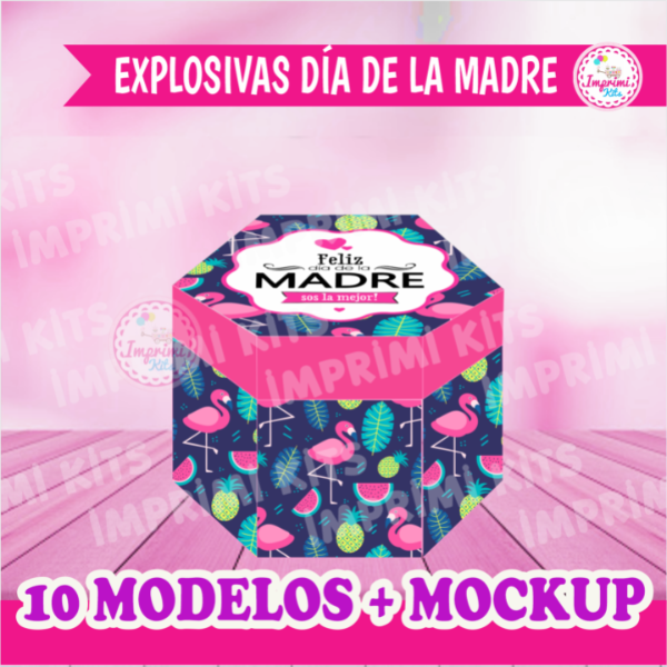 Cajita Explosiva Día De La Madre Imprimibles 10 Modelos 1 Explosivas