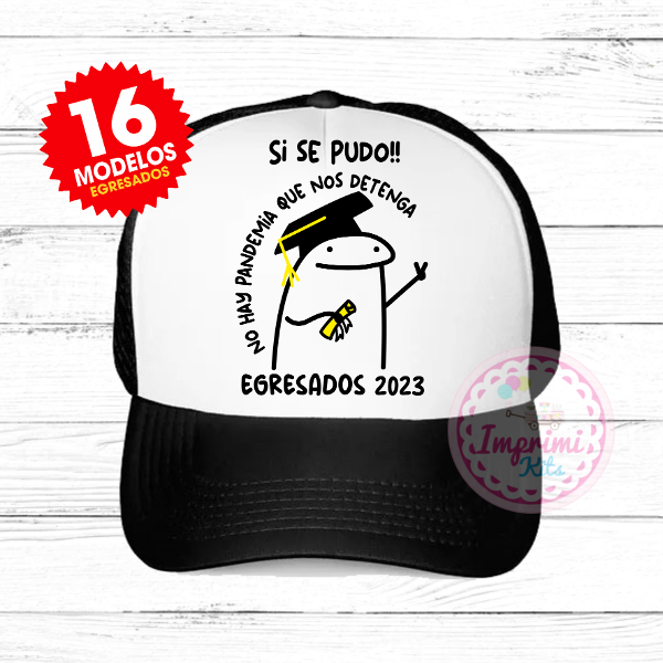 Plantillas Gorras Flork Egresados Sublimar Graduación Diseños 12