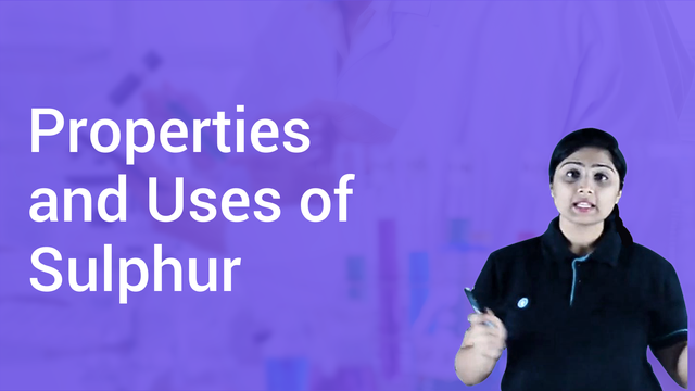 Properties And Uses Of Sulphur In English Chemistry Video Lectures