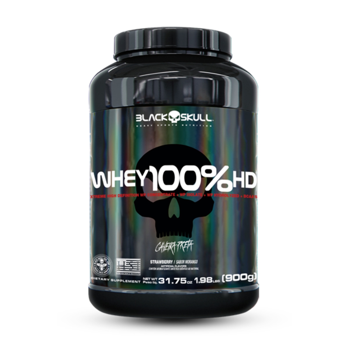 Whey 100 Hd 900g Pote Black Skull Black Skull