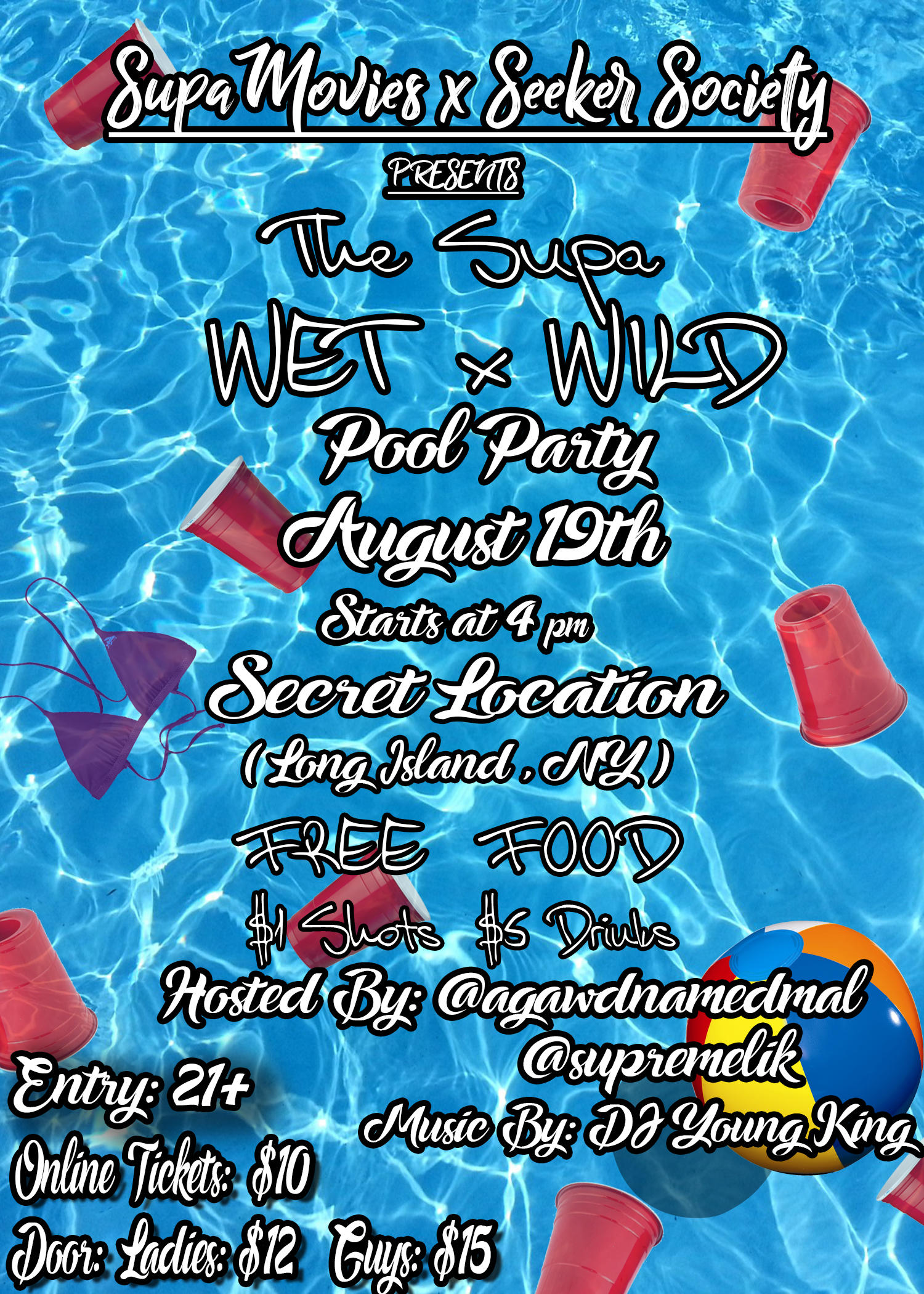 The Supa Wet X Wild Pool Party Splash
