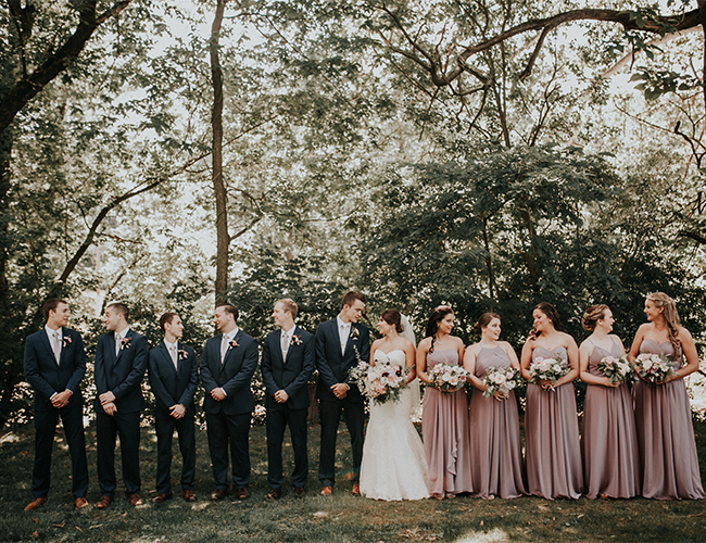 Moody Mauve Wedding With Copper Details Inspired By This