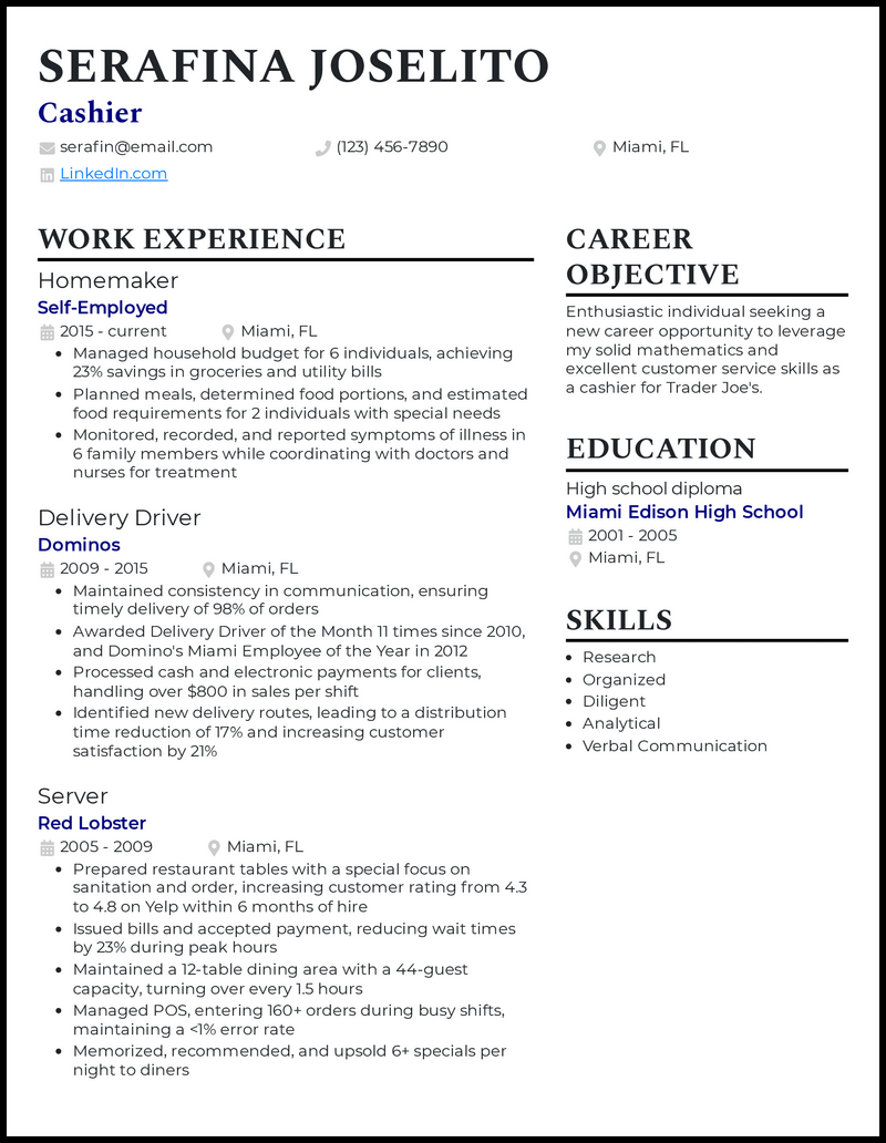 14 Stay At Home Mom Resume Examples That Worked In 2024