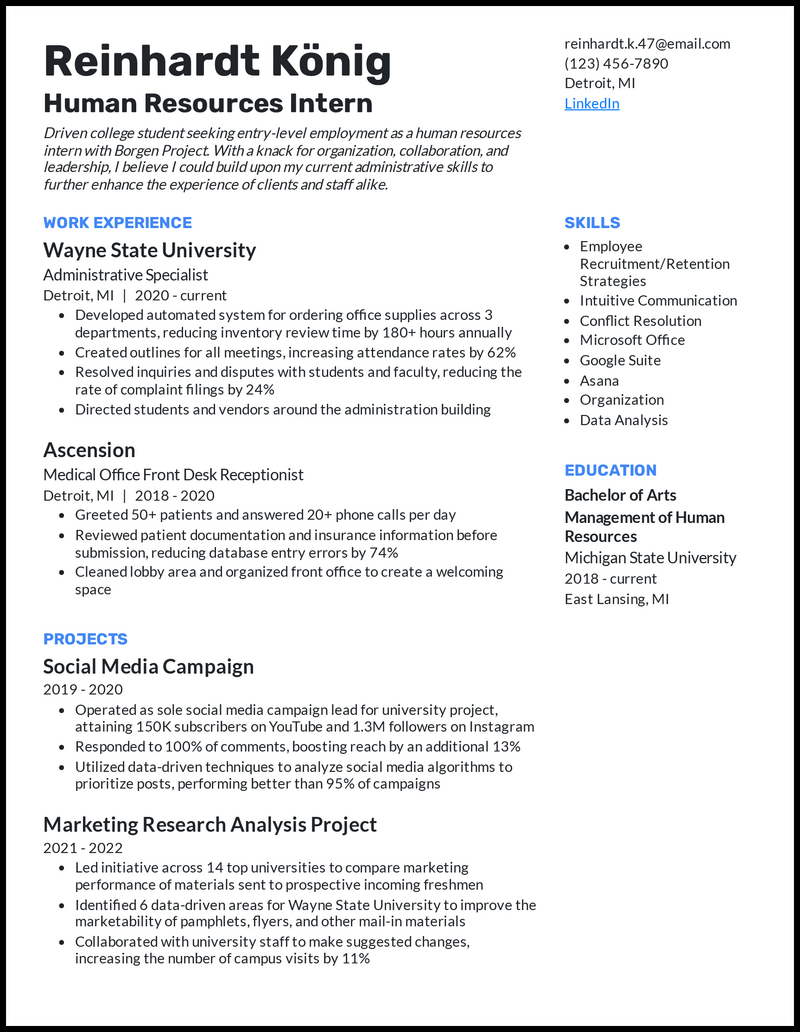 31 Human Resources Hr Resume Examples For 2024