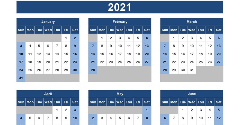 Kalender 2021 Excel Zum Bearbeiten