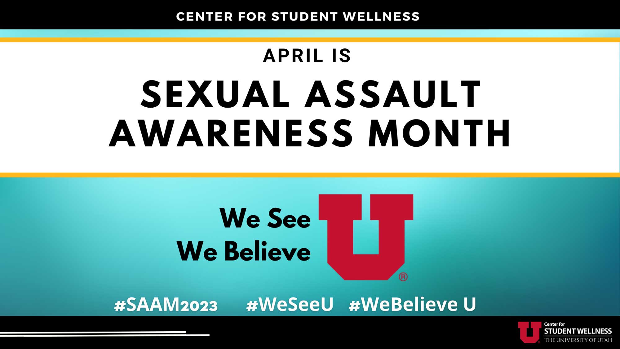 Sexual Assault Awareness Month 2023 Theu