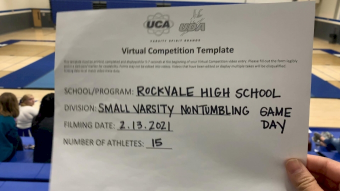 Rockvale High School Game Day Small Varsity Non Tumble 2021 Uca