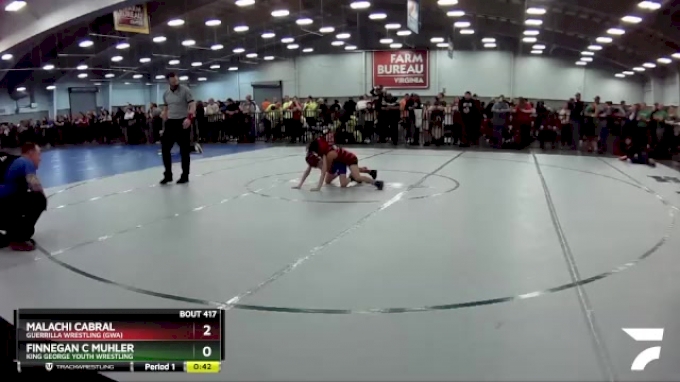 62 Lbs Champ Round 1 Malachi Cabral Guerrilla Wrestling Gwa Vs