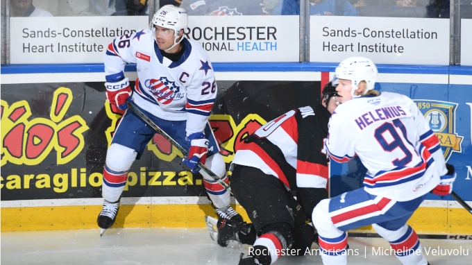 Chaos Reigns In Rochester Americans 8 1 Win Over Winless Utica Comets