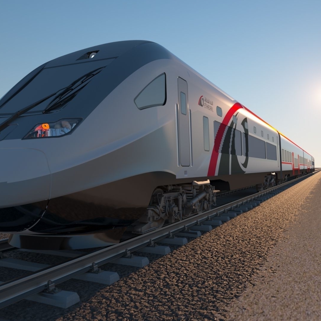 First Glimpse Of Etihad Rail Passenger Trains For Abu Dhabi To Dubai