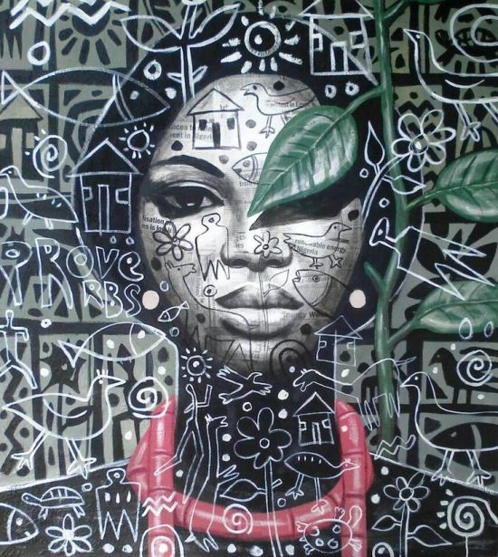 Nigerian Based Joseph Eze Incorporates Painting Sculpture And Fashion