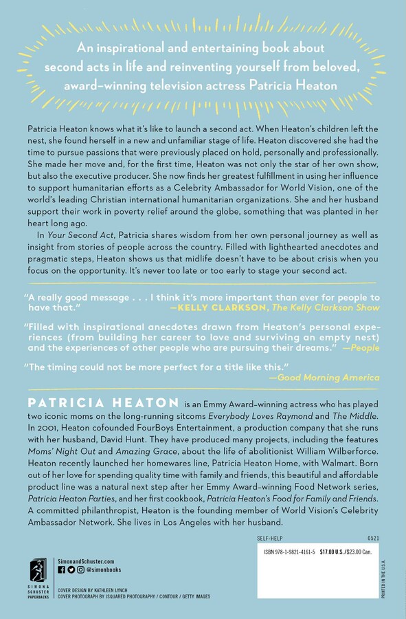 Your Second Act Book By Patricia Heaton Official Publisher Page