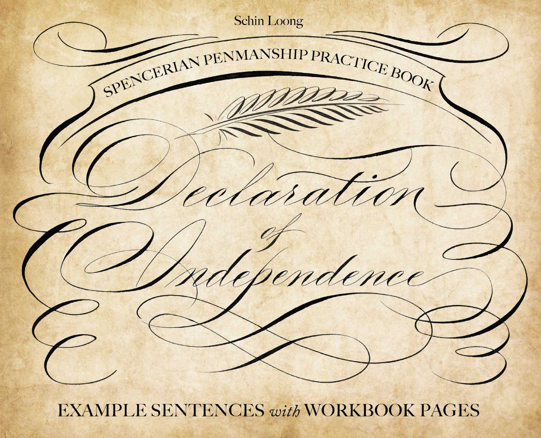 Spencerian Penmanship Practice Book The Declaration Of Independence