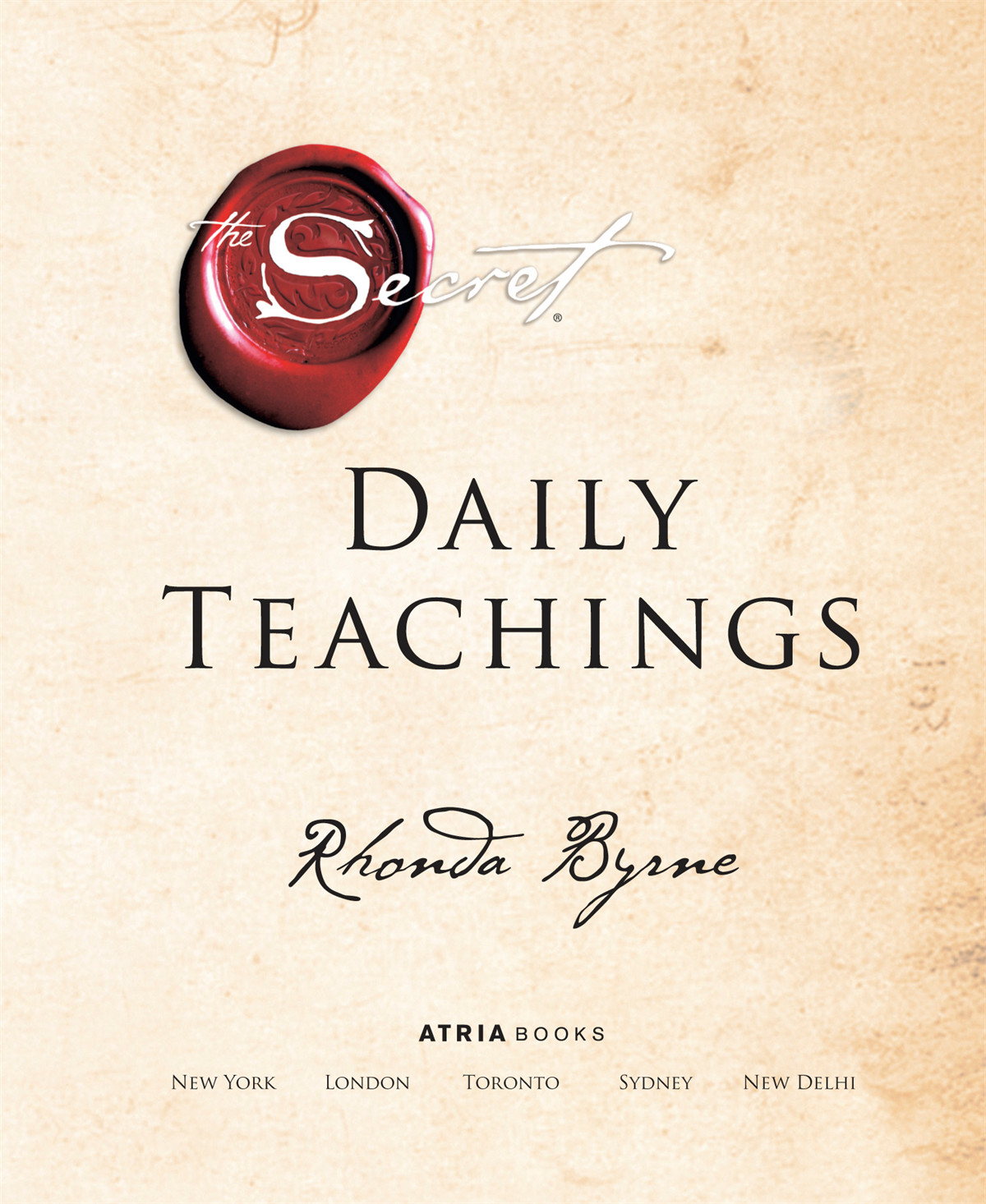 The Secret Daily Teachings Book By Rhonda Byrne Official Publisher