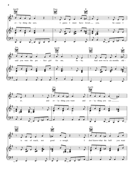 Everything She Wants By Wham Digital Sheet Music For Pianovocal