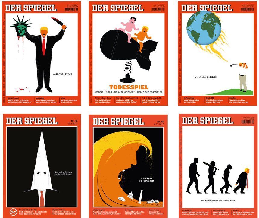 Donald Trump Cover Series Der Spiegel Magazine Der Spiegel Verlag