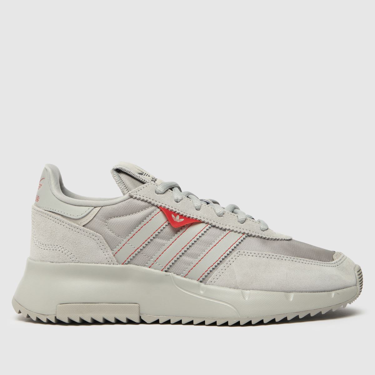 Mens Light Grey Adidas Retropy F2 Trainers Schuh