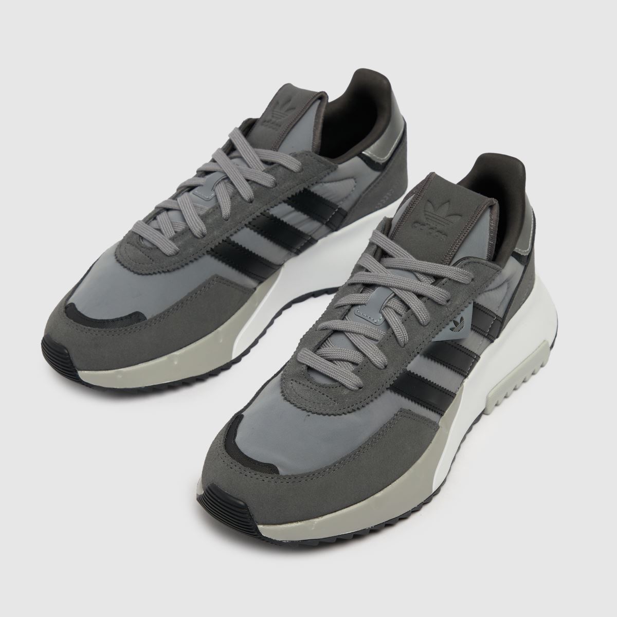 Mens Grey Adidas Retropy F2 Trainers Schuh