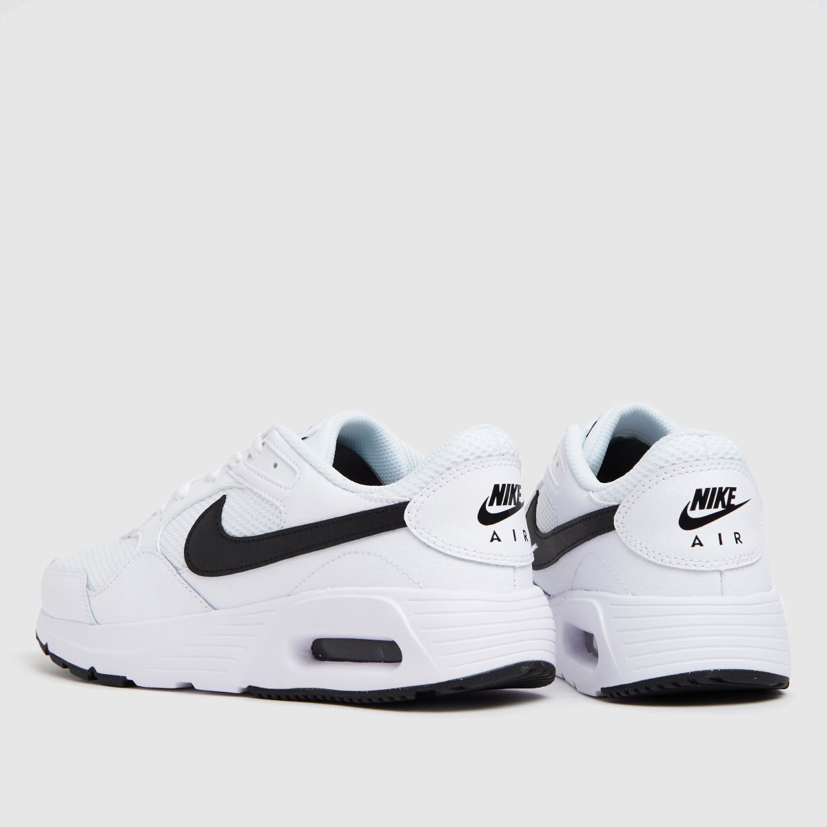 Mens White And Black Nike Air Max Sc Trainers Schuh