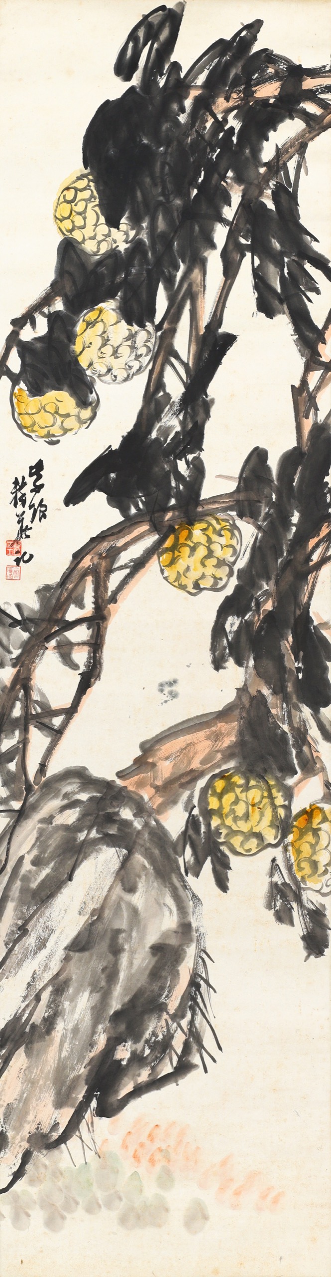 鄭曼青 花果圖｜2021春拍 帝圖拍賣 領銜全台書畫文物類第一拍賣品牌