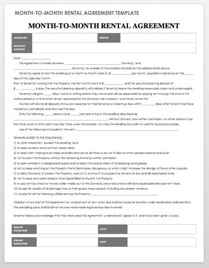 18 Free Property Management Templates Smartsheet