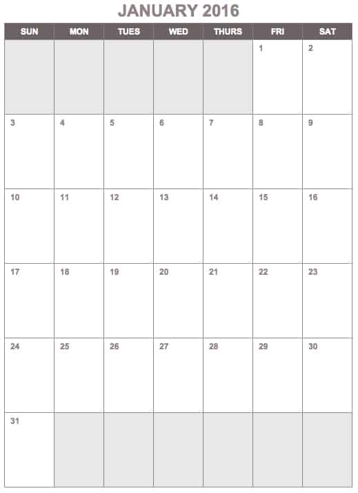 Free Printable Calendar Printable Monthly Calendars Personal Planner