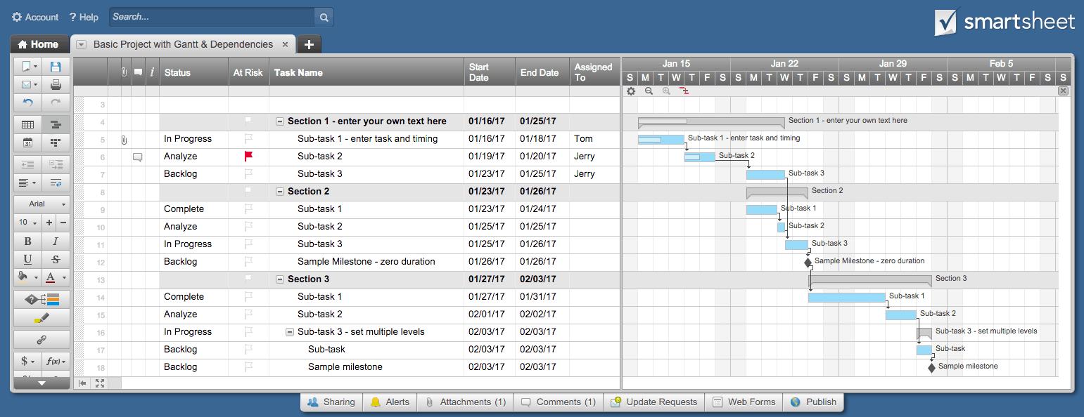 Free Excel Project Management Templates