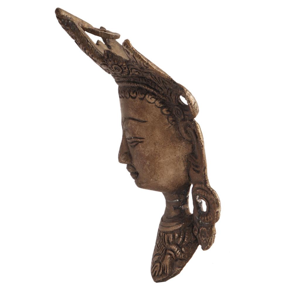 Brass Wall Hanging Mask Of Goddess Tara