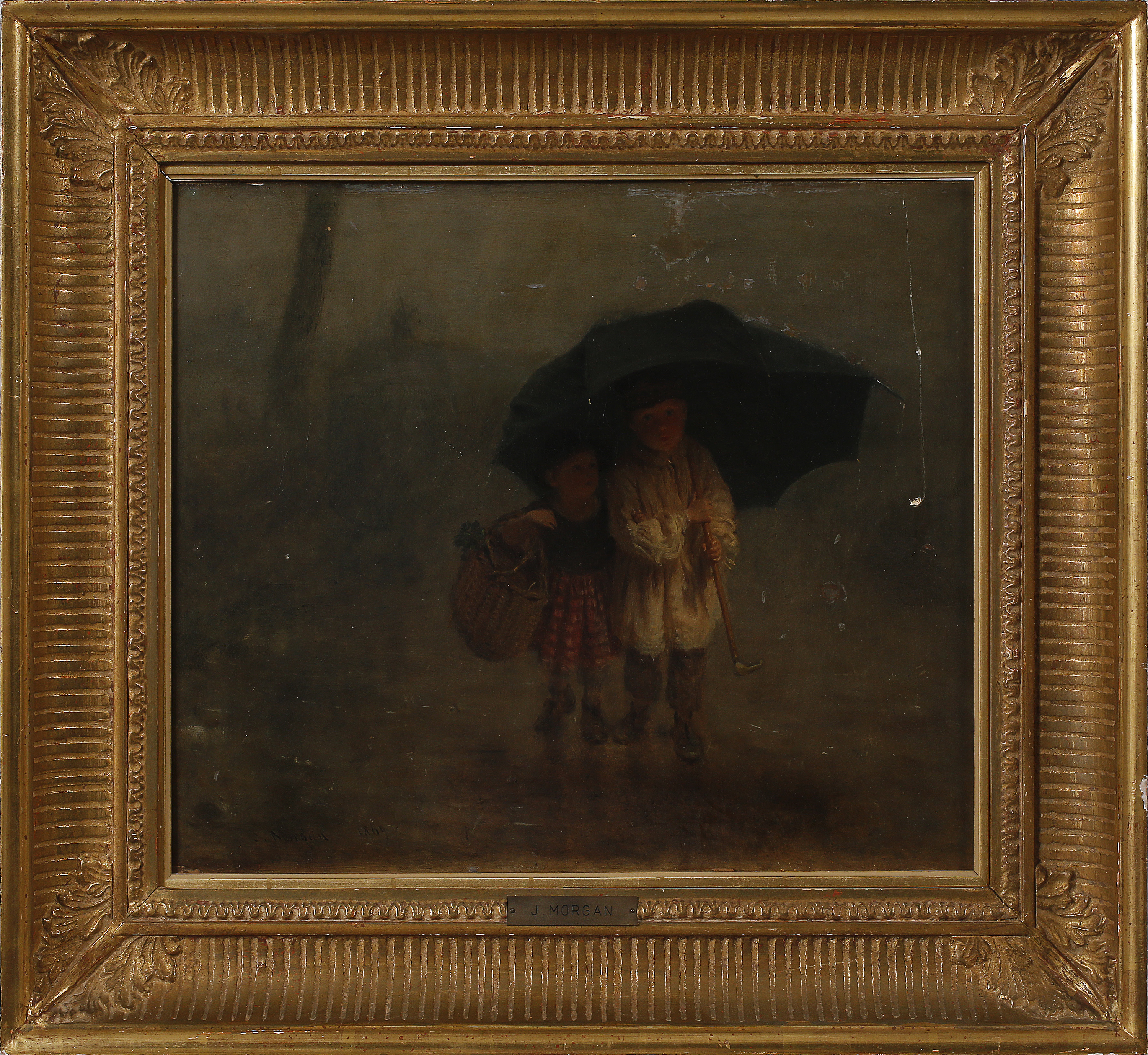 John Morgan Oil On Canvas Signed And Dated 1869 Bukowskis