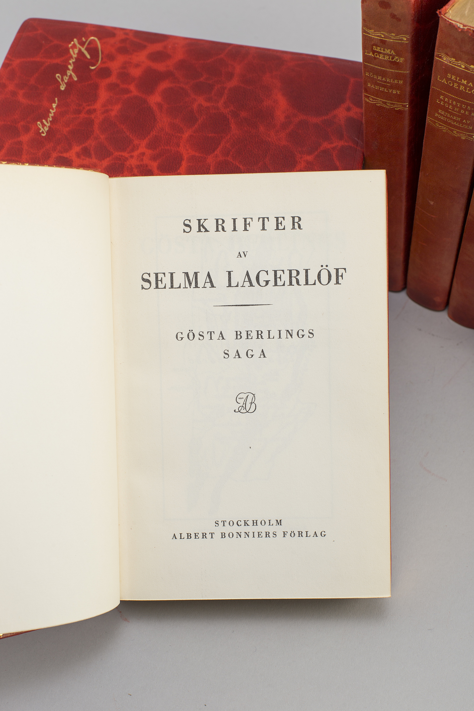 Selma LagerlÖf Böcker 12 Band Skrifter Av Selma Lagerlöf Albert