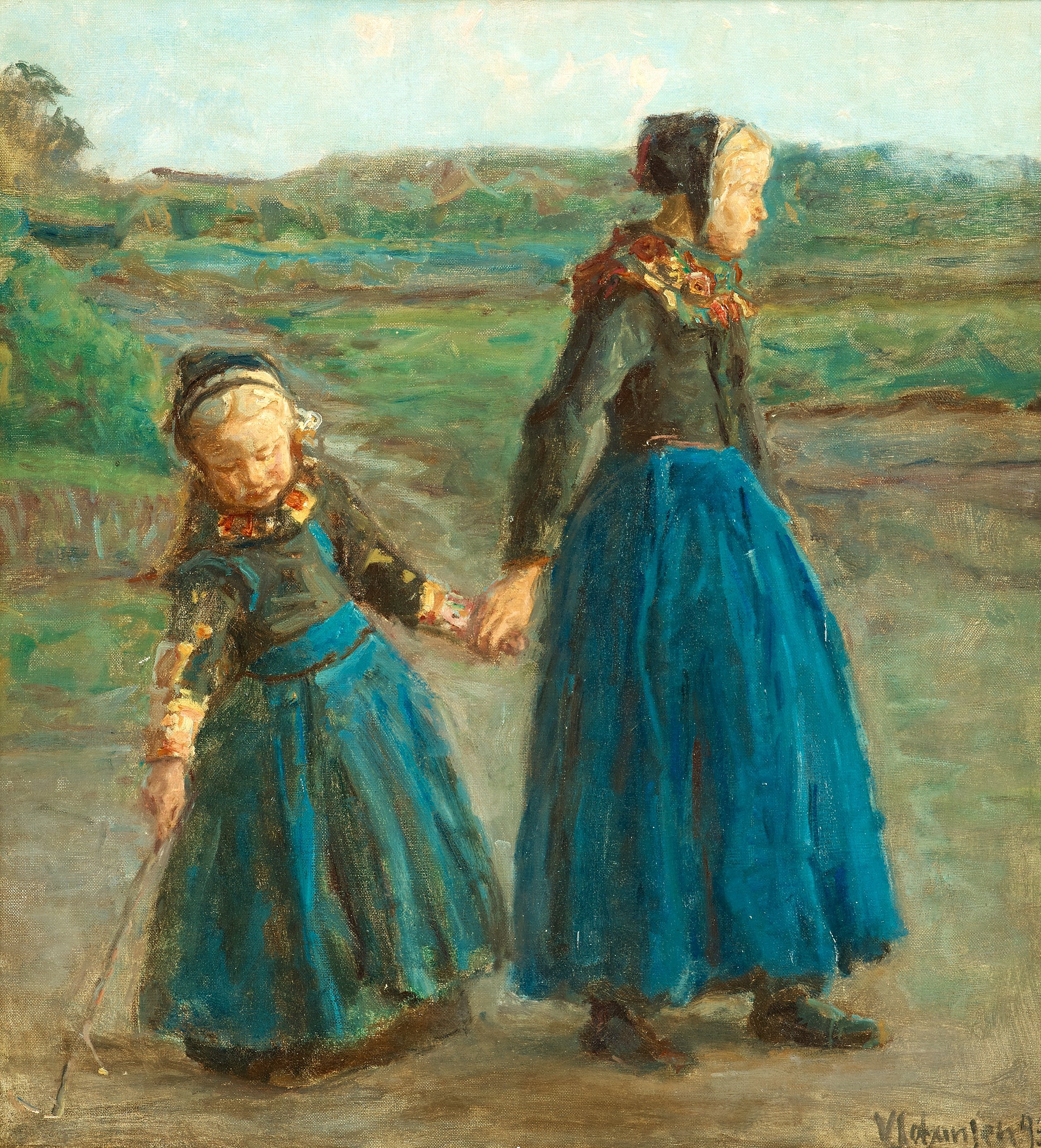 Viggo Johansen Two Girls Bukowskis