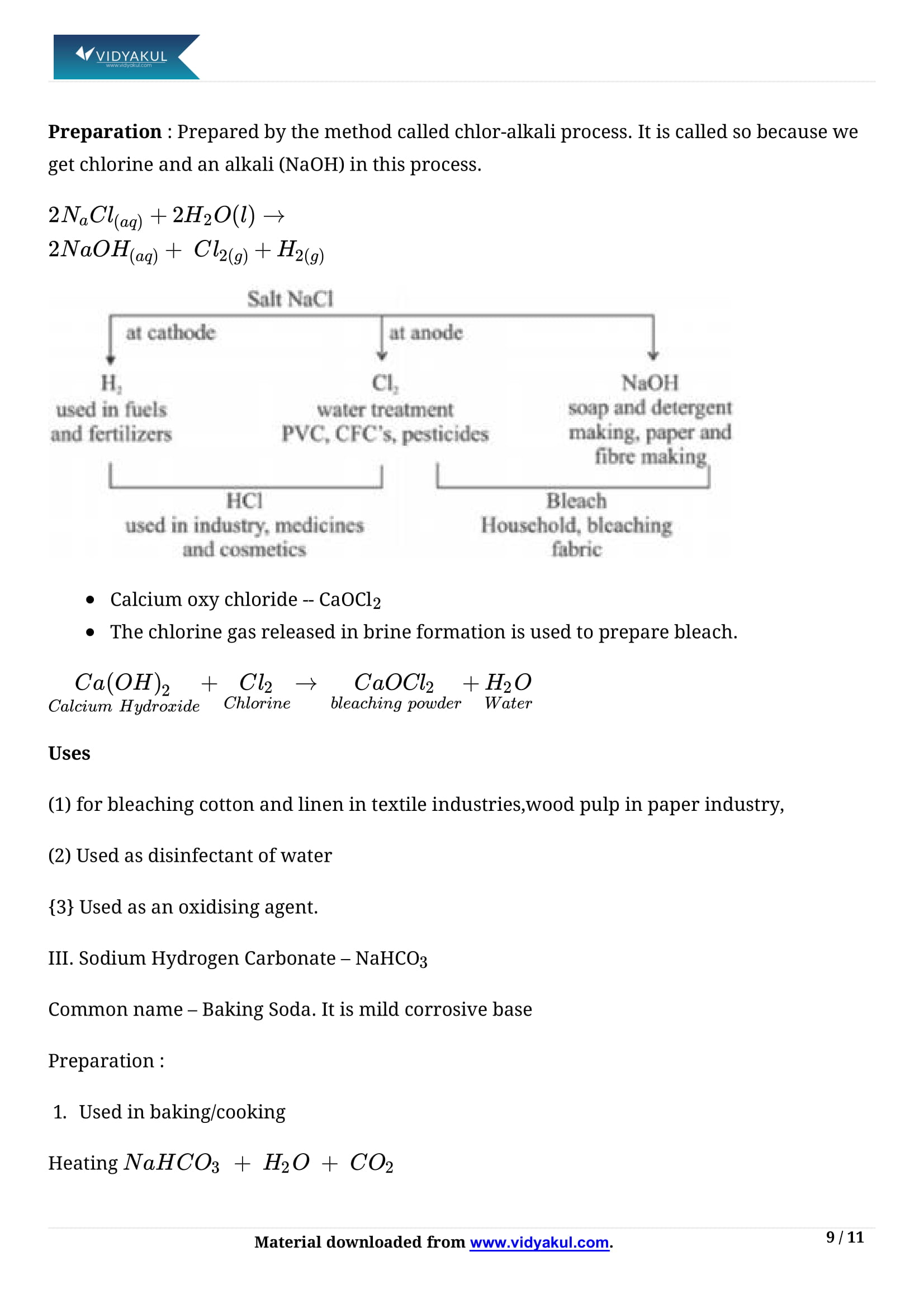 Class 10th Science Acid Bases And Salts Ncert Notes Cbse 2023