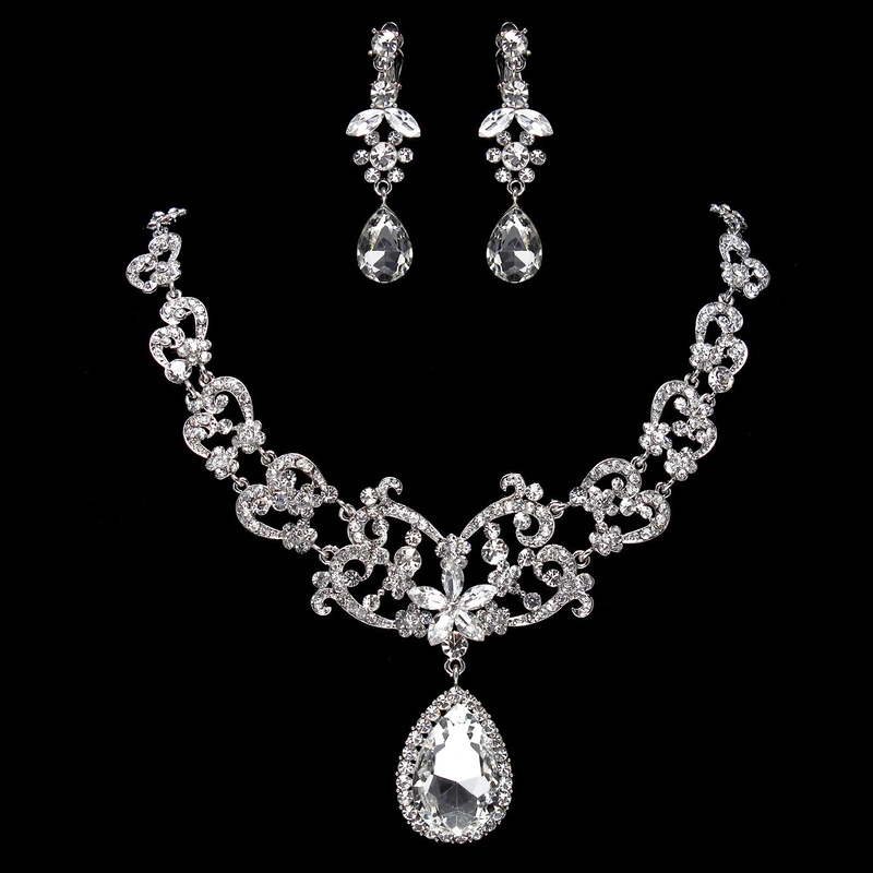 Gorgeous Alloy With Rhinestone Womens Jewelry Sets 011017868