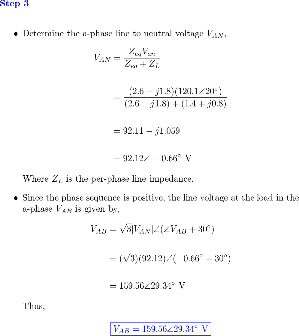 In A Balanced Three Phase System The Source Is A Balanced Y Quizlet