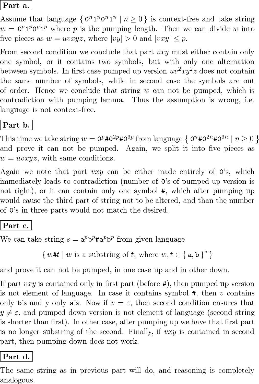 Introdução à Teoria Da Computação 9788522108862 Exercise 30 Quizlet