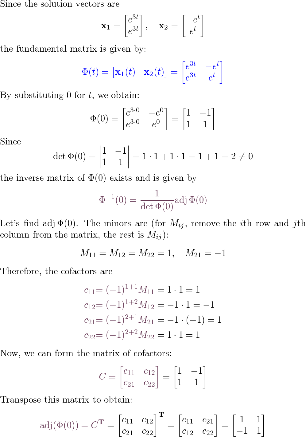 Find A Fundamental Matrix Of The Given System Then Apply Eq Quizlet