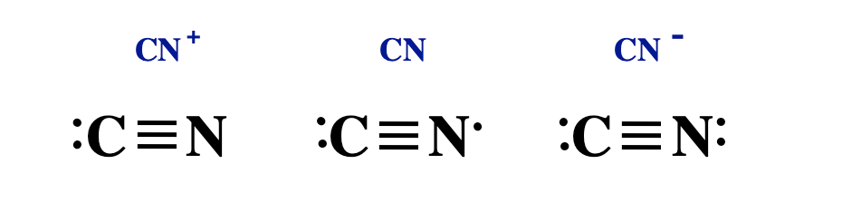 Draw Lewis Structures And Mo Diagr Ams For Cn Cn And Quizlet