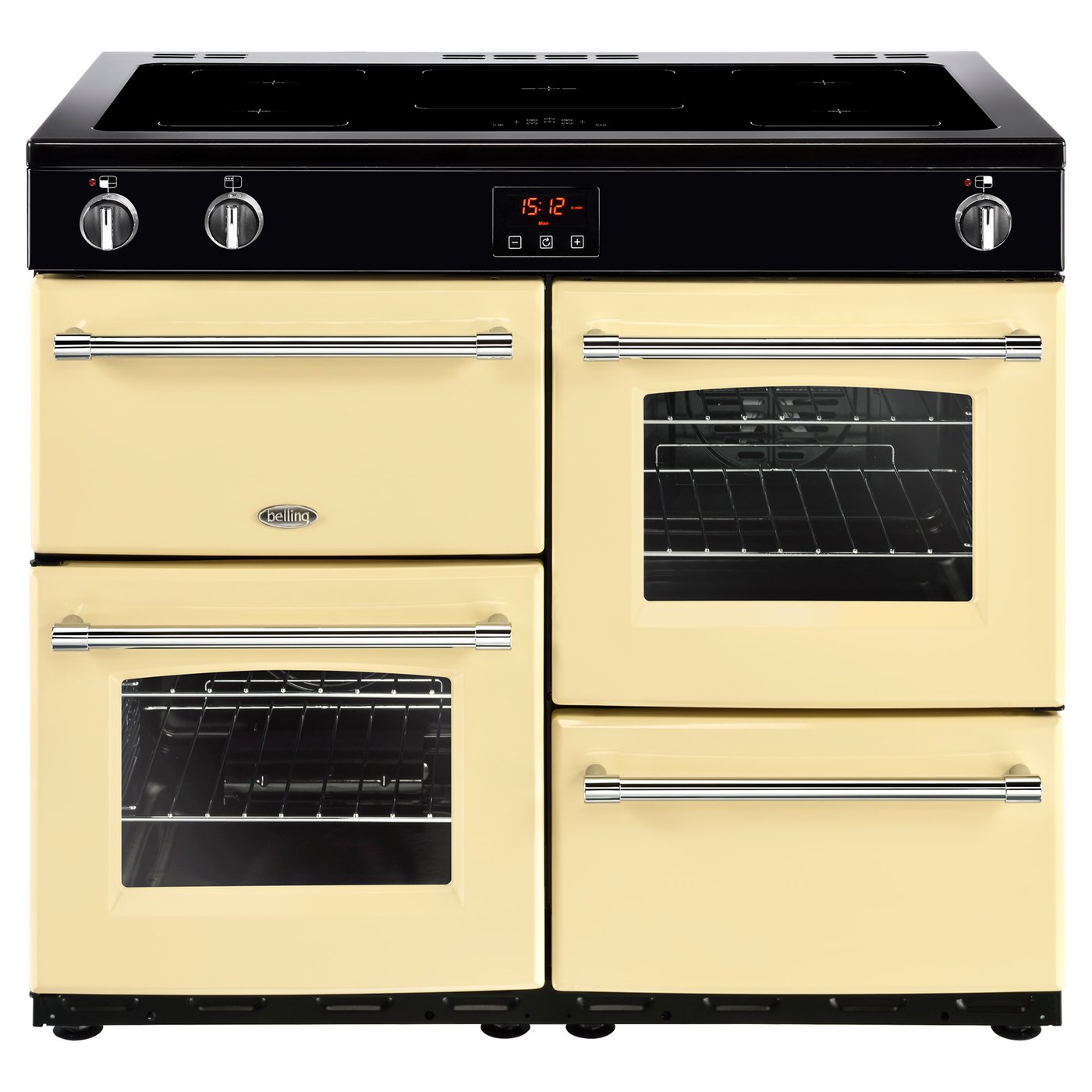 Belling Farmhouse 100ei Cream 100cm Wide Induction Range Cooker