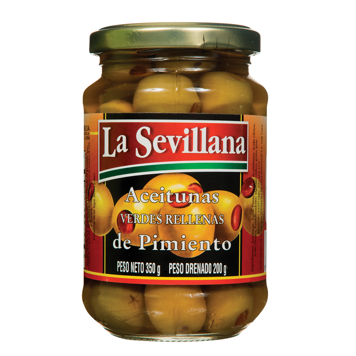 Aceituna Verde La Sevillana Rellena 350g 911059