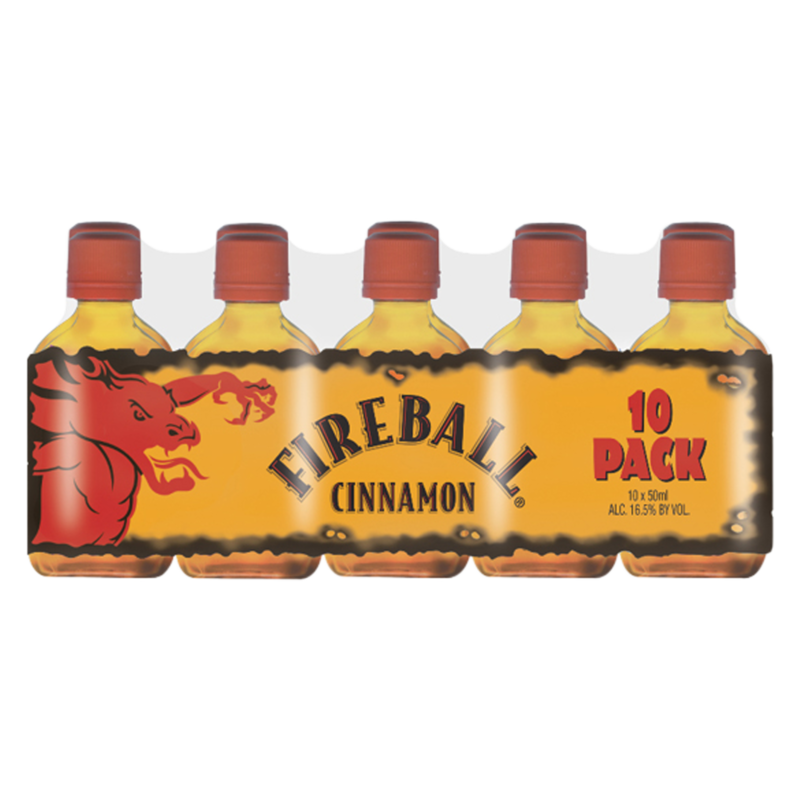 Fireball Cinnamon 10pk 50ml 33 Proof Delivered In Minutes